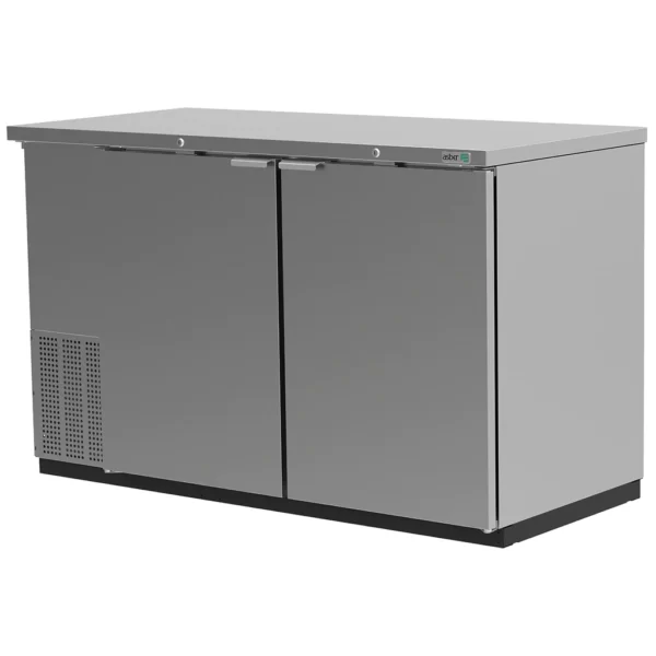 REFRIGERADOR DE CONTRA BARRA EN A.I. - 2 PUERTAS SOLIDAS - CERRADURAS ...